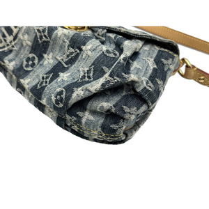 Louis Vuitton | Bags | Louis Vuitton Mini Pleaty Raye Monogram Denim ...